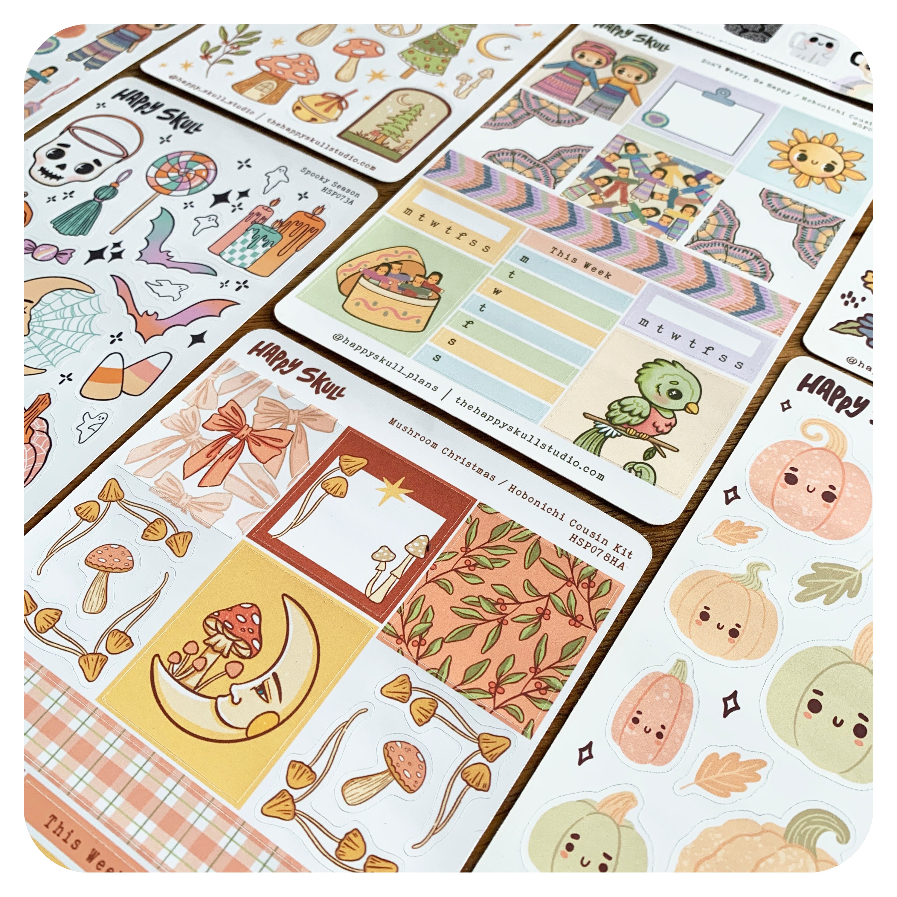 Sticker Sheets – Happy Skull